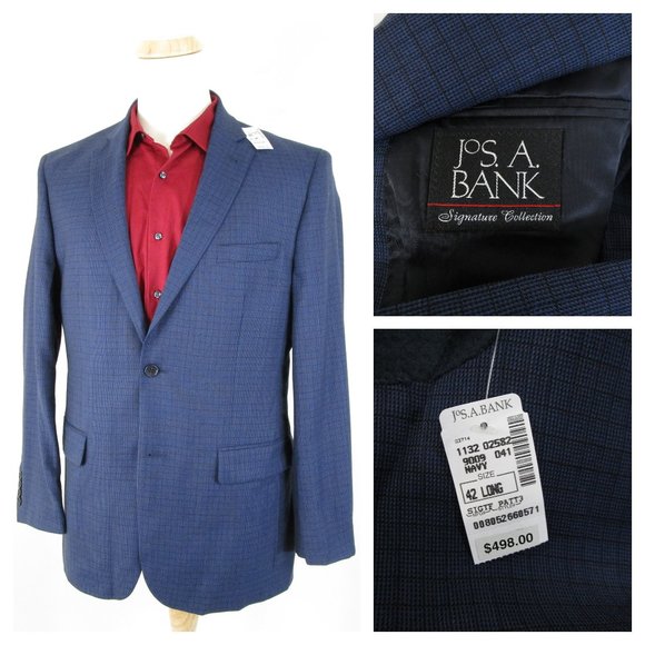 Jos. A. Bank | Suits & Blazers | Joseph A Bank Navy Wool Tailored Fit ...